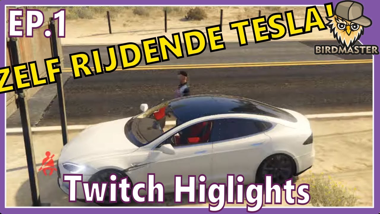 Zelf rijdende TESLA | GTA RP Twitch Highlights 1 - YouTube