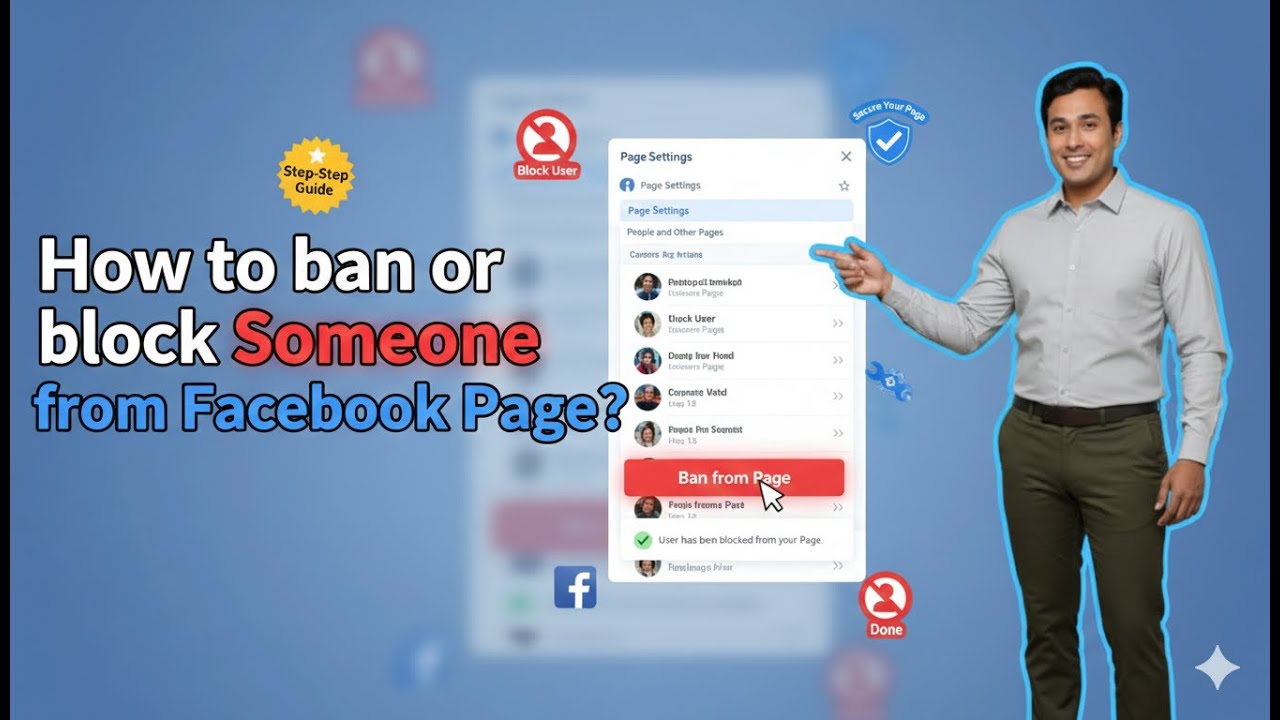 How to ban or block Someone from Facebook Page? - YouTube