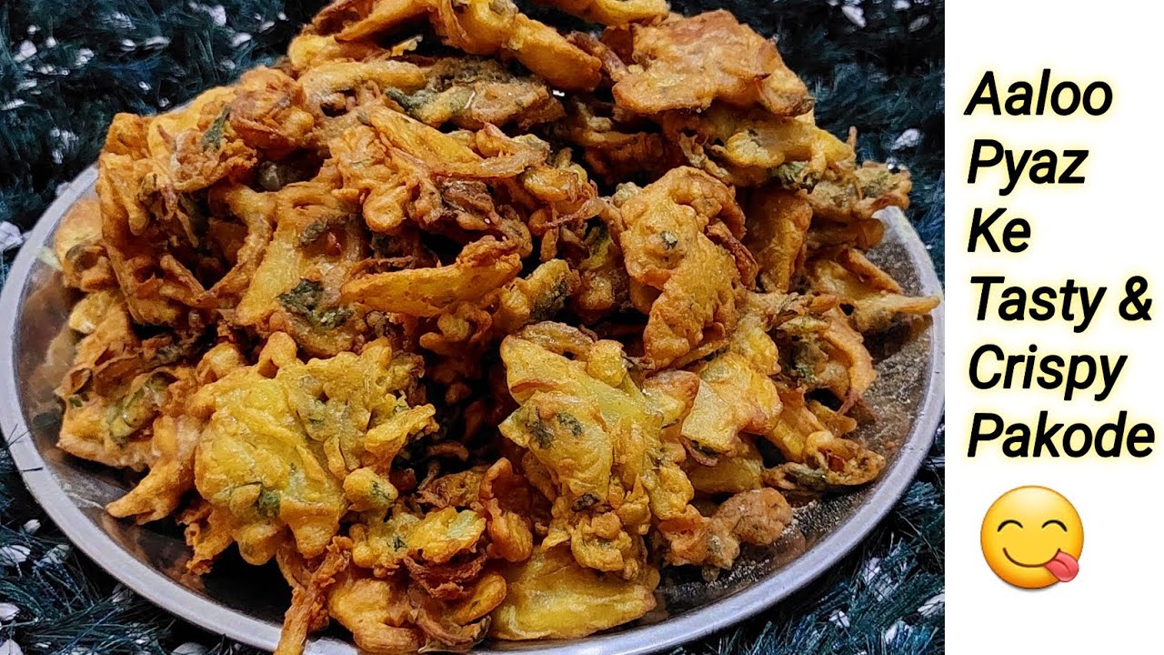 Pyaz Aaloo Ke Crispy Pakode | Aaloo Pyaj Pakoda Recipe | How To Make ...