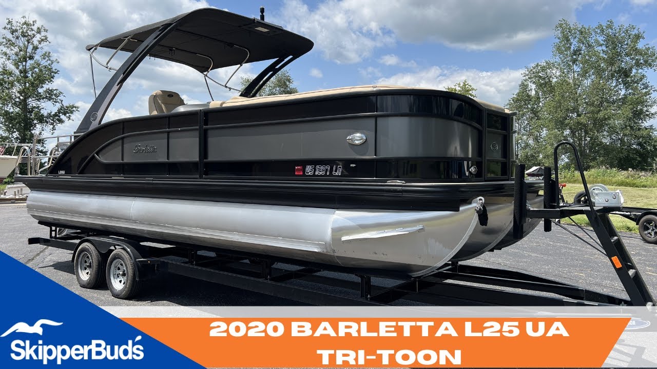 2020 Barletta L25 UA Tri-Toon Boat Tour SkipperBud's - YouTube