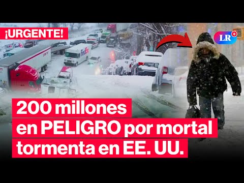 🔴Millones en ALERTA por MORTAL TORMENTA de NIEVE y FRÍO EXTREMO que azota a EE. UU. | #LR