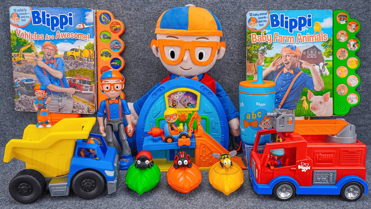 64 Minutes Satisfying with Unboxing Cute Blippi First Party Toys ...