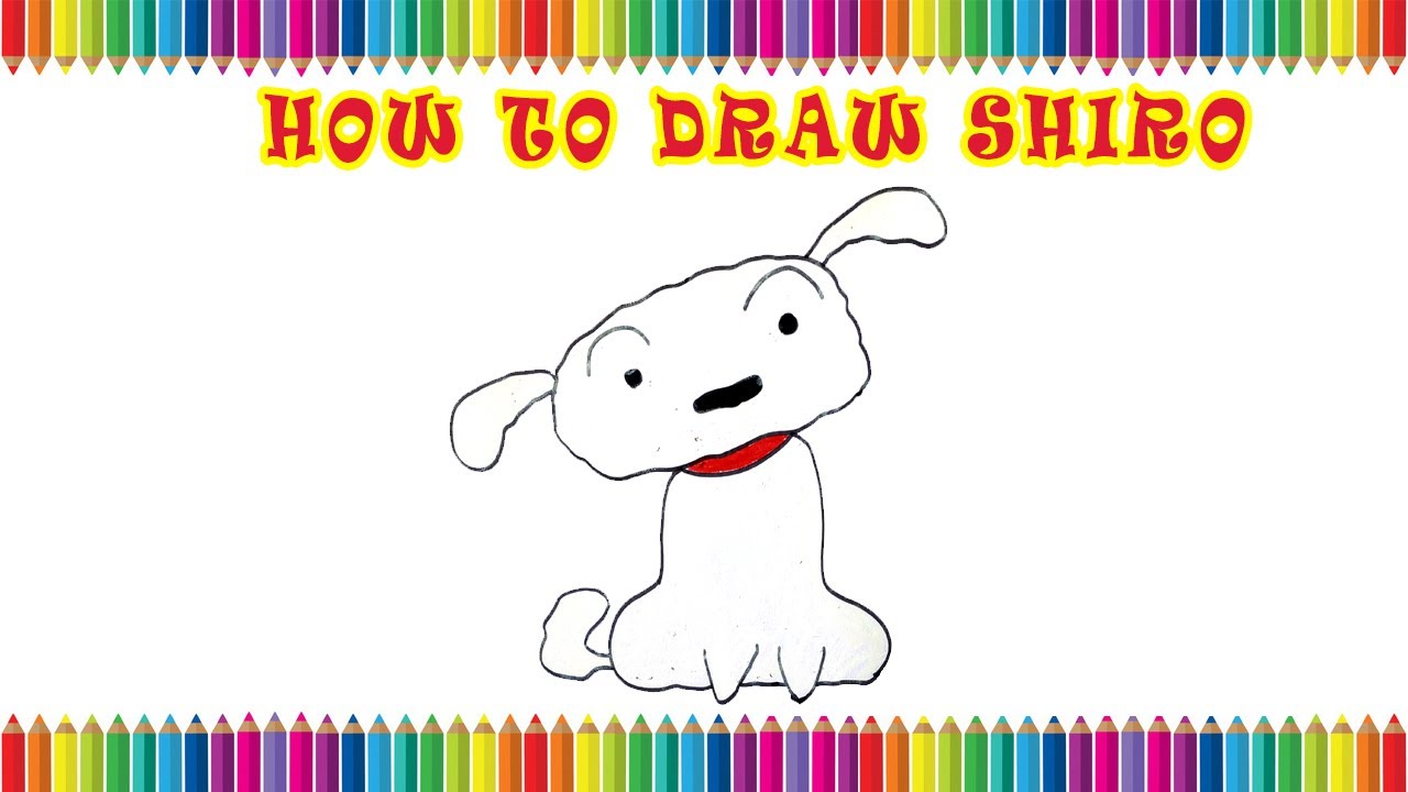 How to Draw Shiro step by step | Shiro | Super Maya - YouTube