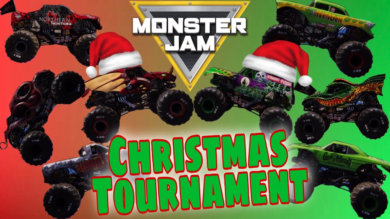 The ULTIMATE Christmas Monster Truck TOURNAMENT! - Monster Jam Steel ...