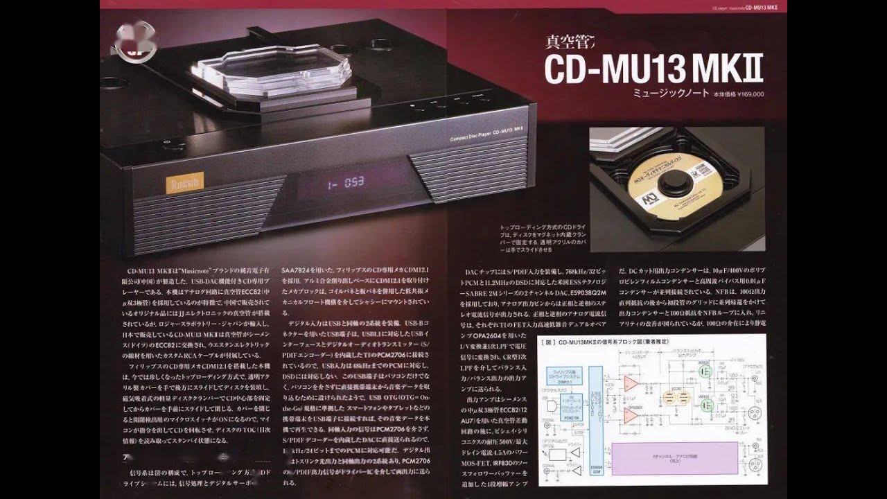 Слушаем Musicnore CD-MU13 - YouTube