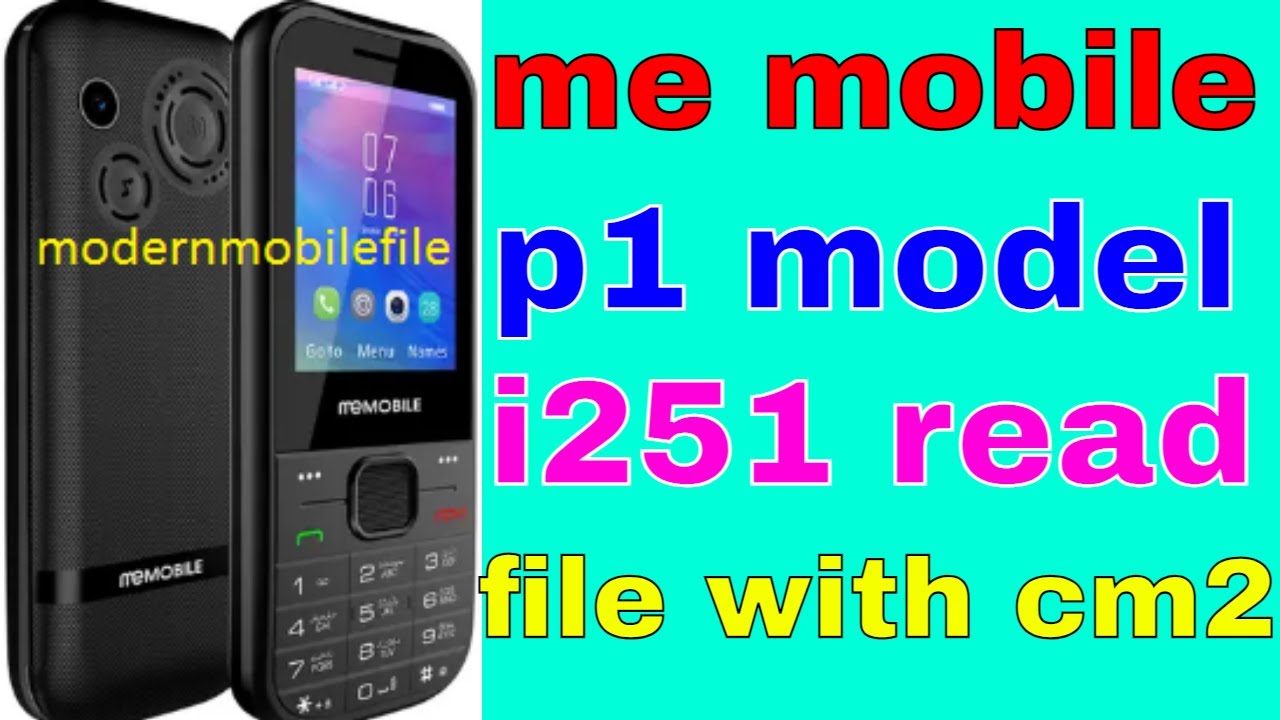 me mobile p1 model i251 read file with cm2 - YouTube