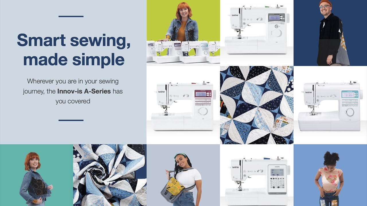 Brother Innov-is A-series – computerised sewing machines - YouTube