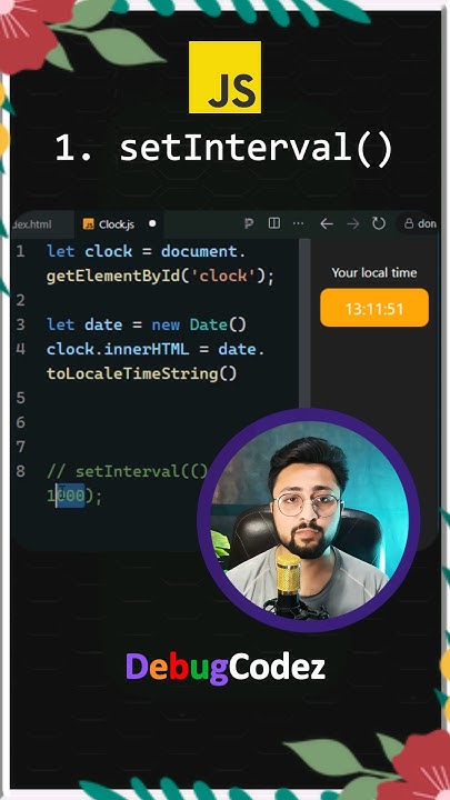 Understanding setInterval Method | #javascript #coding #shorts - YouTube