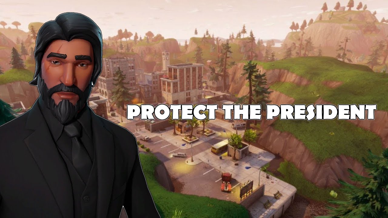 PROTECT THE PRESIDENT! (fortnite battle royal game play) - YouTube