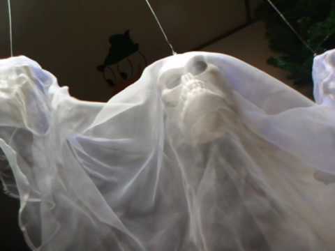 Gemmy Halloween Animated Floating Ghost (Follow Up) - YouTube