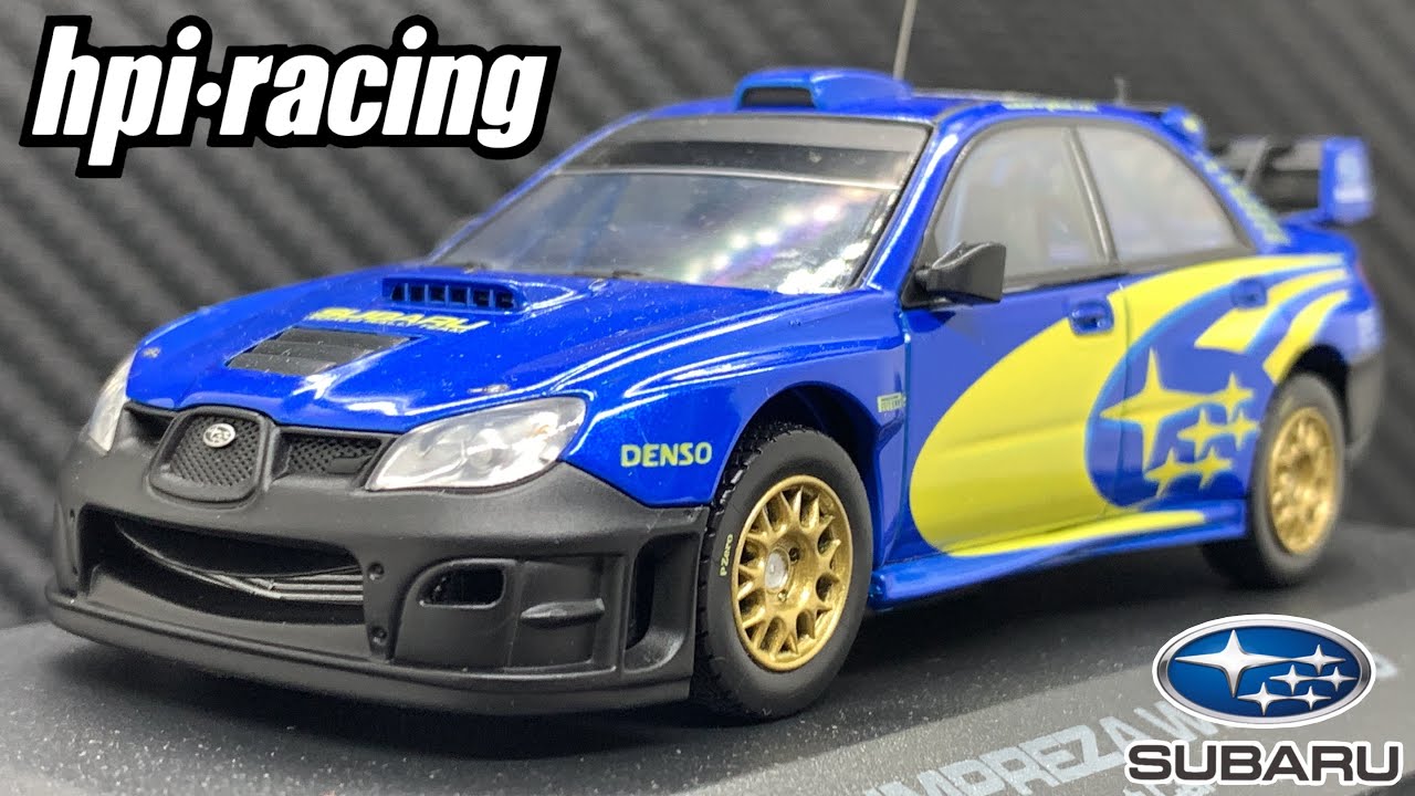 hpi racing 1/43 SUBARU IMPREZA WRC 2006 Arai's test car - YouTube