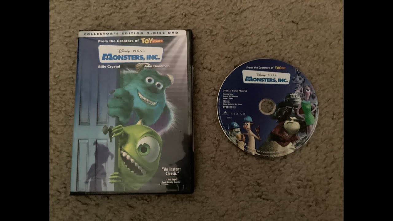 Opening to Monsters, Inc. (2001) 2002 DVD (Disc 2, Bonus Material ...