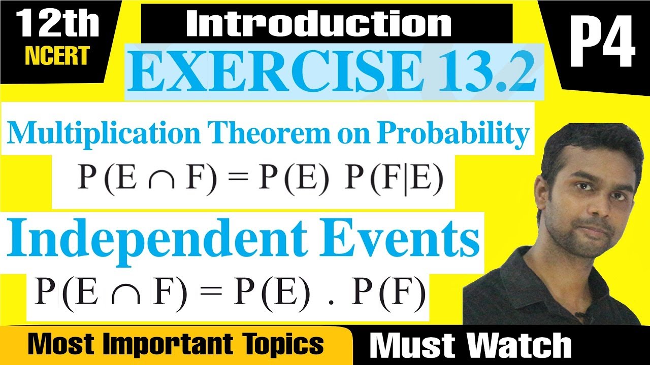 Multiplication theorem on probability / Independent events INTRODUCTION ...