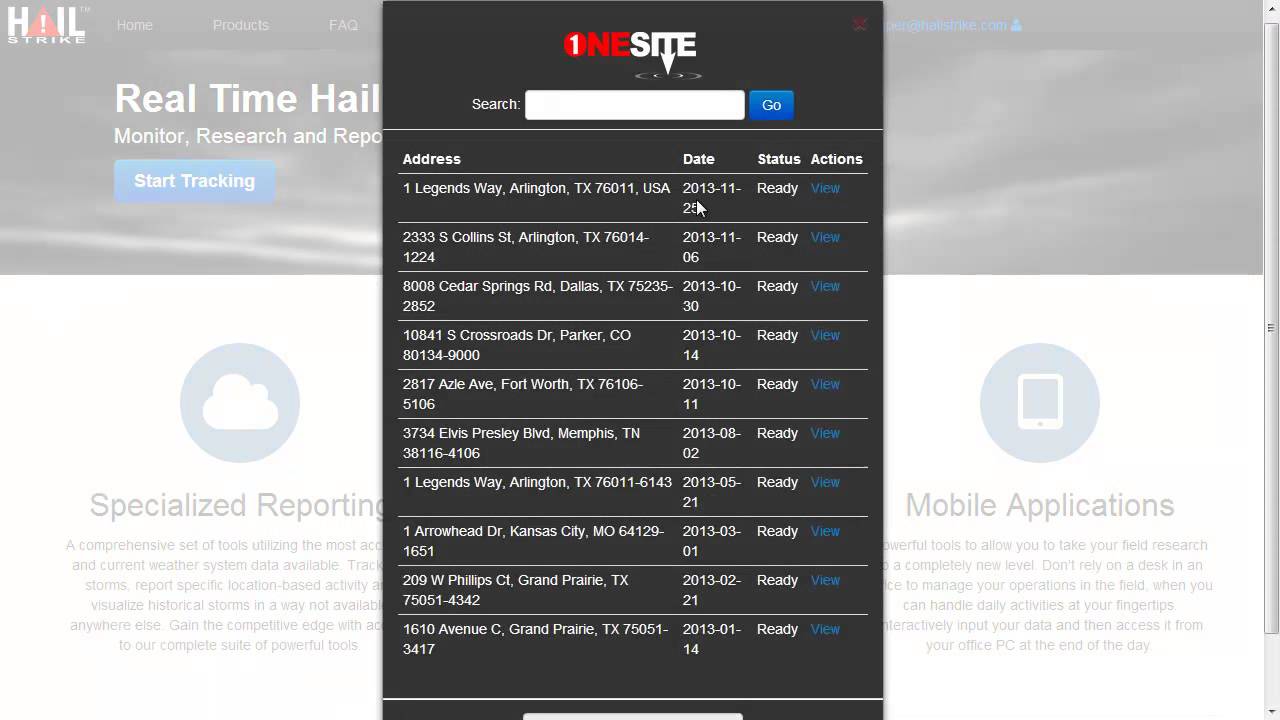 How to view HailStrike OneSite reports - YouTube