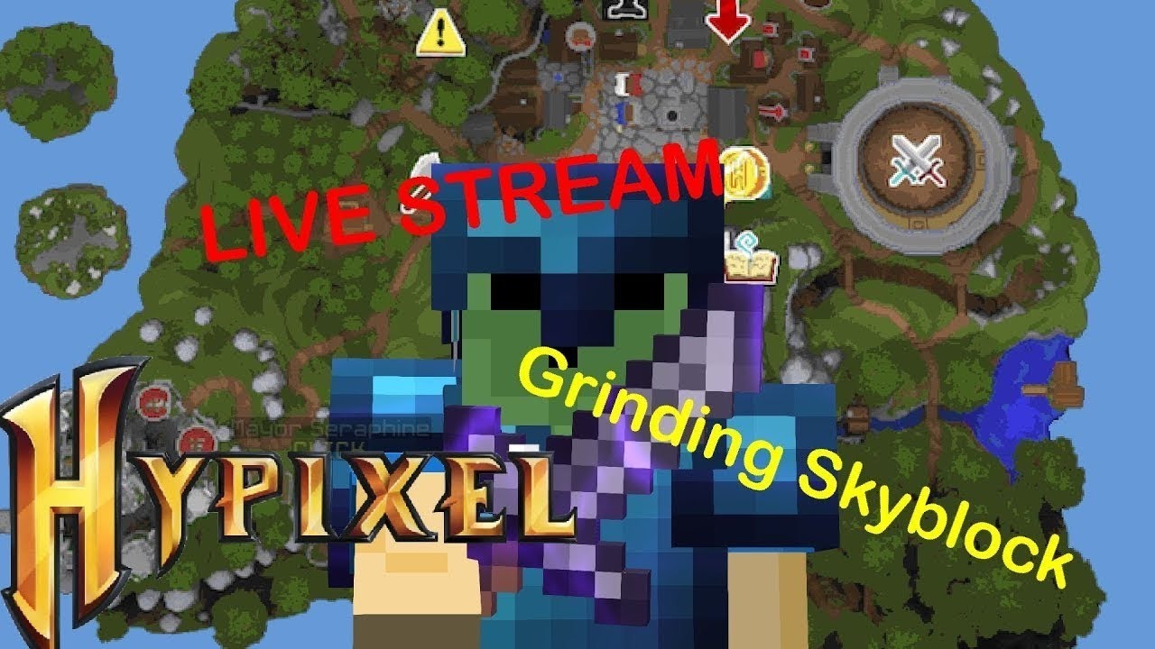 🔴hypixel skyblock live stream grinding to combat 18 (donations are ...