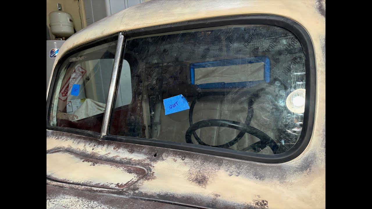 1940 Ford Truck Split Windshield Install HD 1080p - YouTube