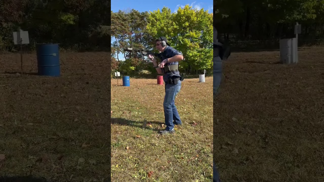 Reload Drill 1-R-5. Using a Trex Arms Ready Rig. Little trigger freeze with PSA Trigger. - YouTube