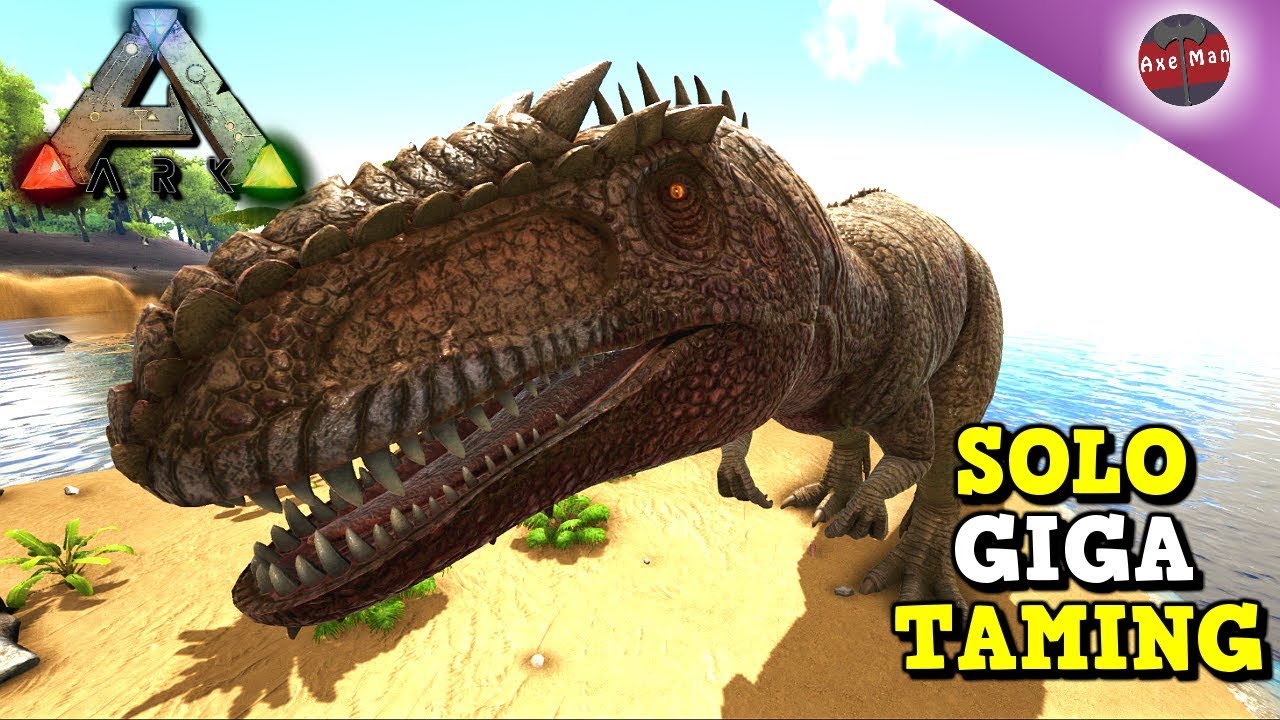⚡️SOLO TAMING A GIGA⚡️| ARK SURVIVAL EVOLVED 💪 | LIVE STREAM - YouTube