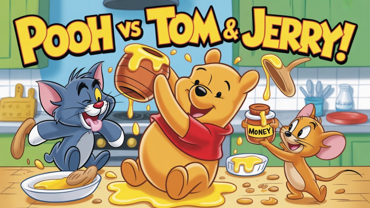 Winnie the Pooh vs Tom & Jerry 🍯 | Funniest Cartoon Crossover Ever! # ...