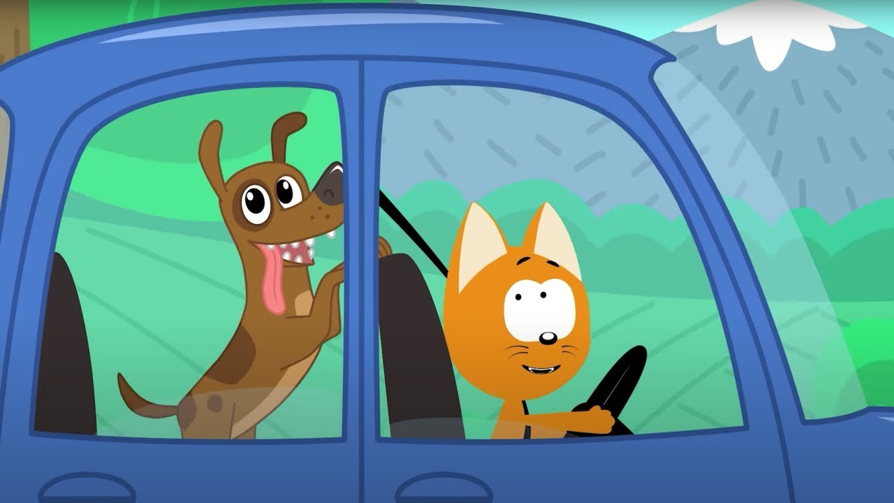 VIAJO EN MI COCHE 🚕 El gatito Koté 🚗 - YouTube