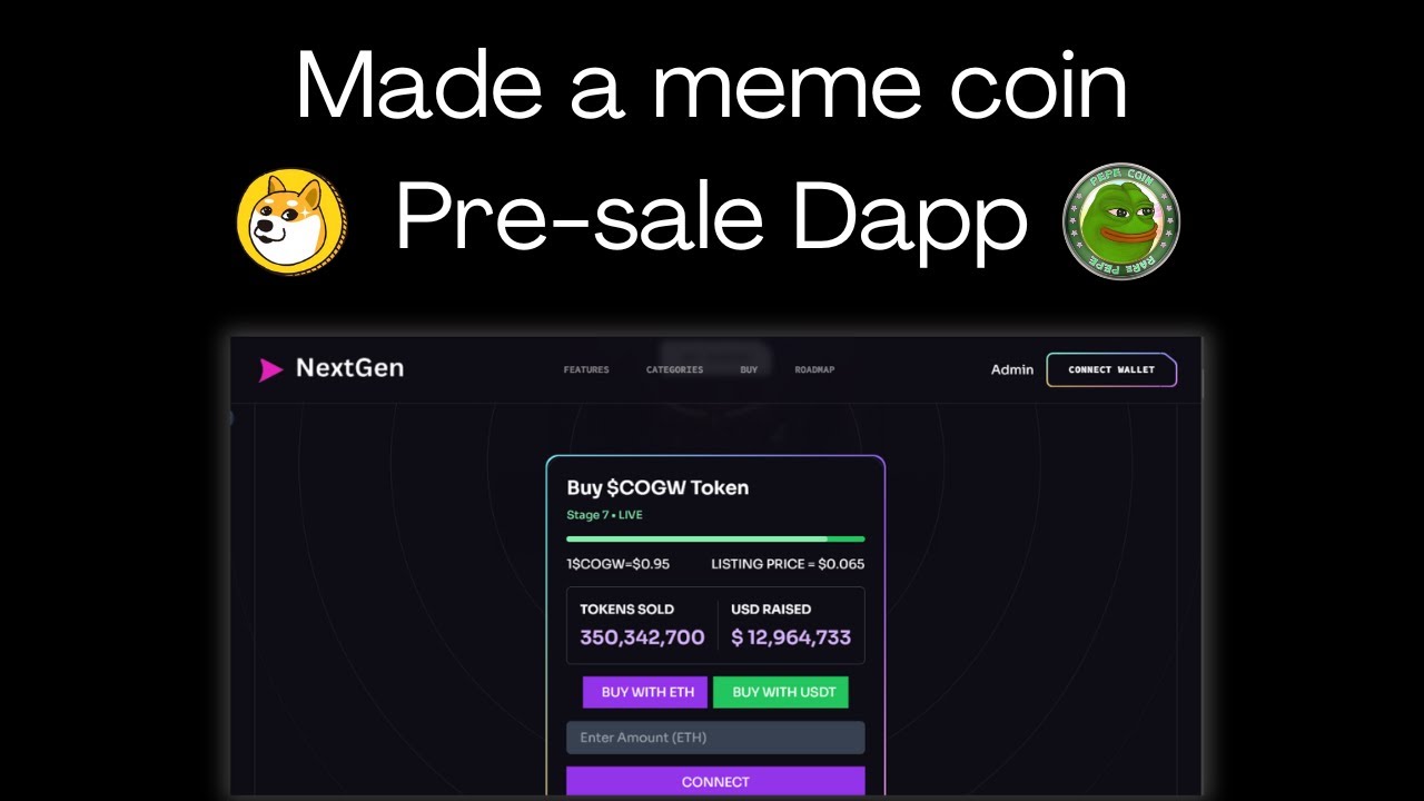 Made A Meme Coin Presale Dapp Tutorial 2024 ⚡ Youtube