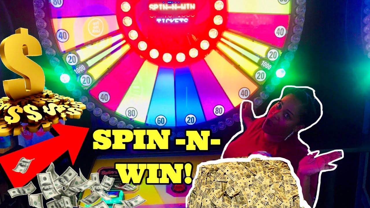 Giant Spin The Wheel Arcade Challenge!How to win the jackpot! - YouTube