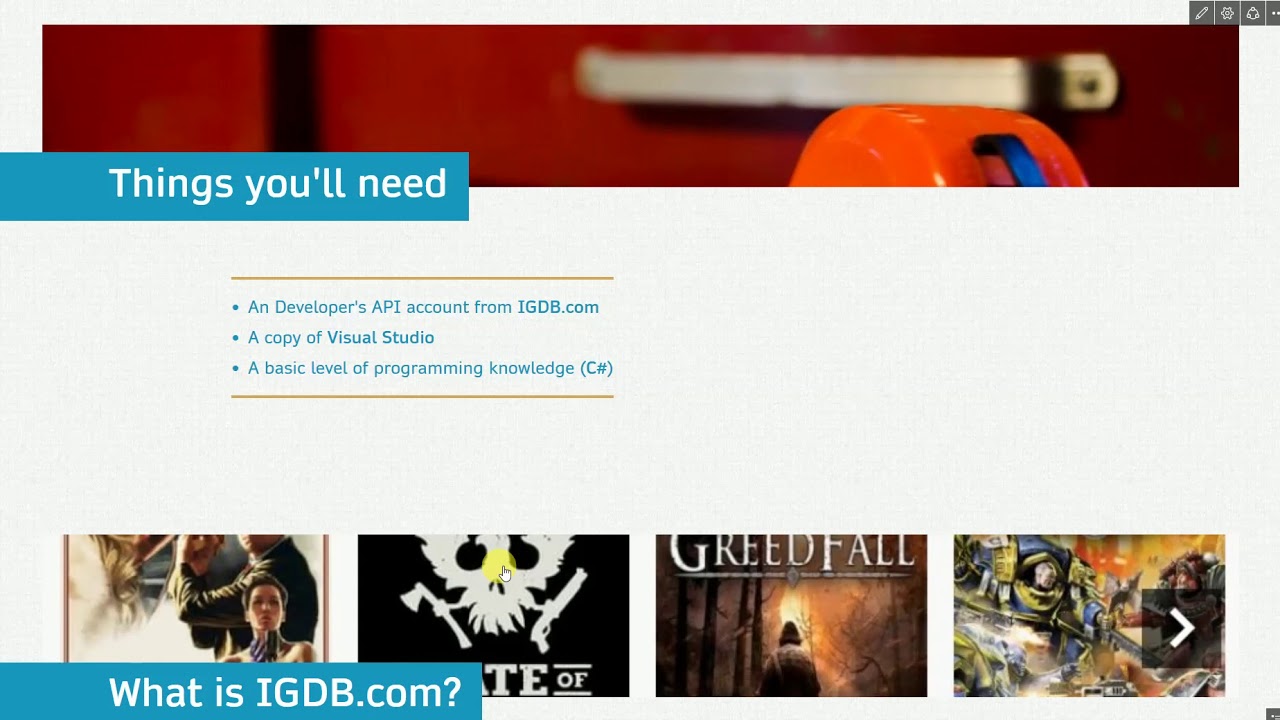 The Programmer's Workshop - Build App using IGDB [Part 1] - YouTube