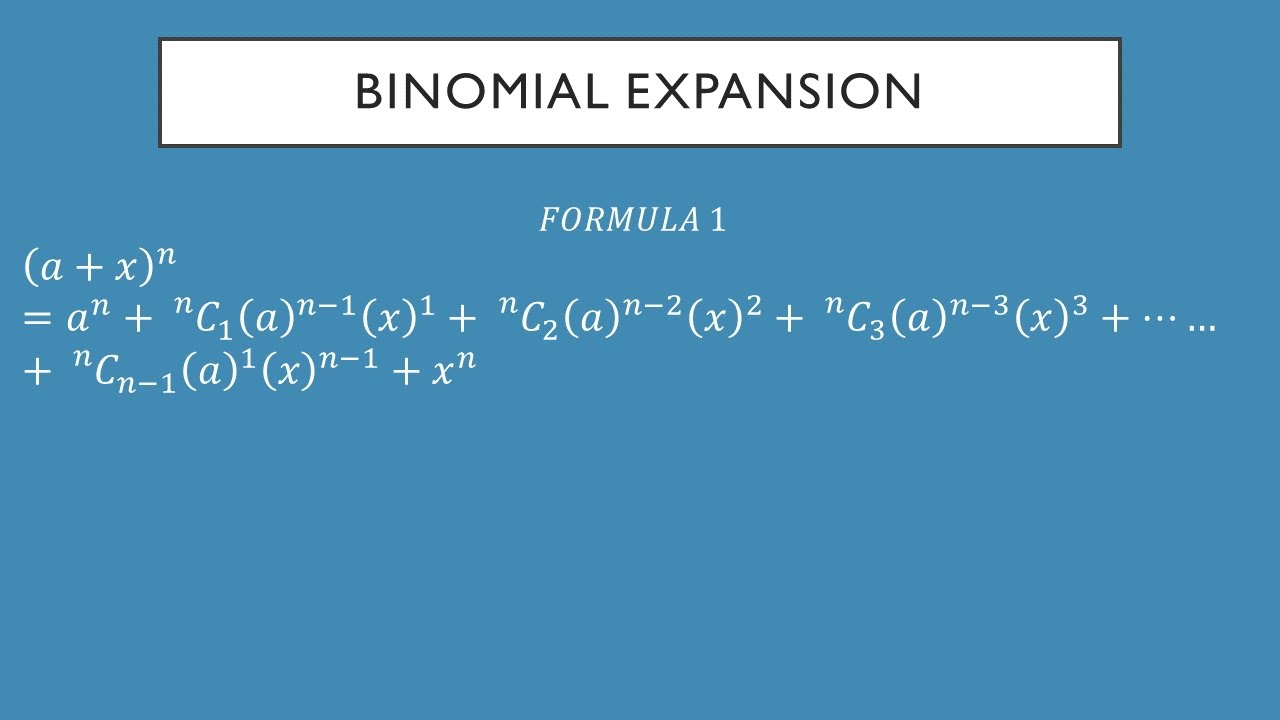 Binomial Expansion| Example 1 - YouTube