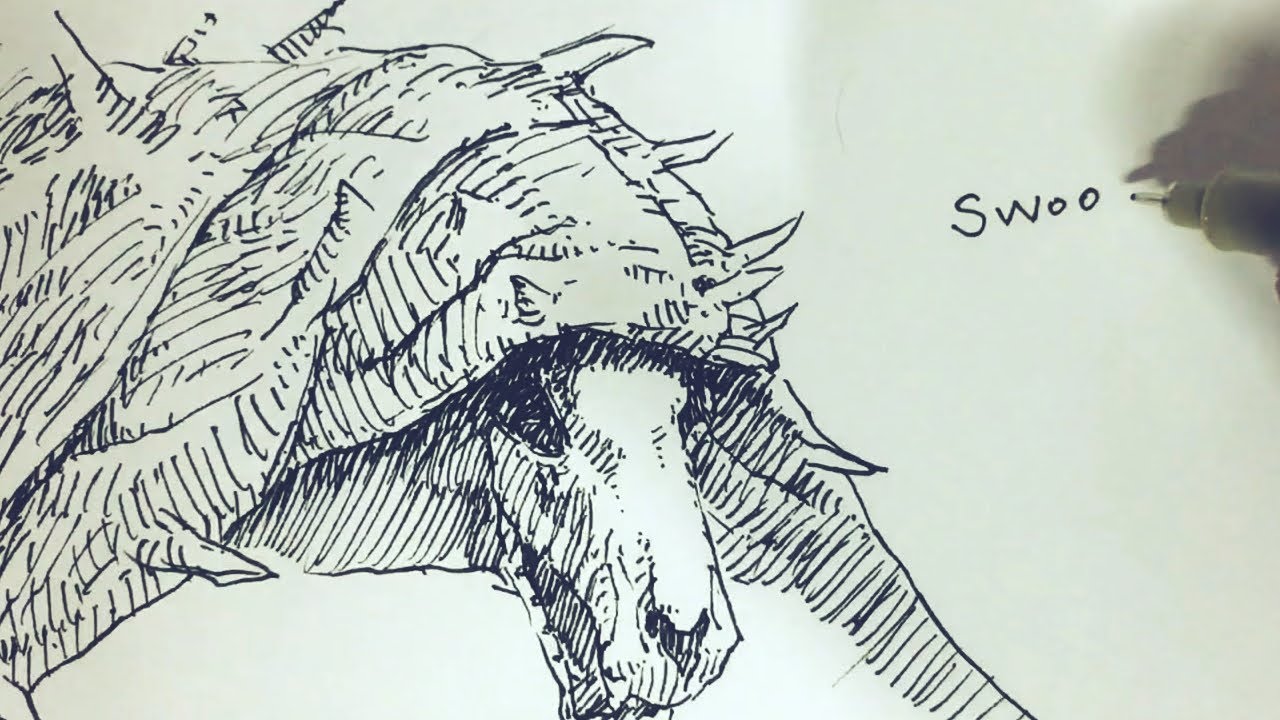 스우핑 이블(swooping evil) 그리기 - 신비한 동물사전 - YouTube