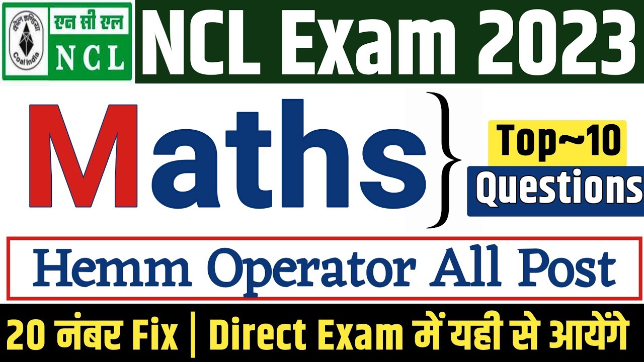 NCL Hemn operator Maths Question | NCL maths questions ~NCL hemn ...