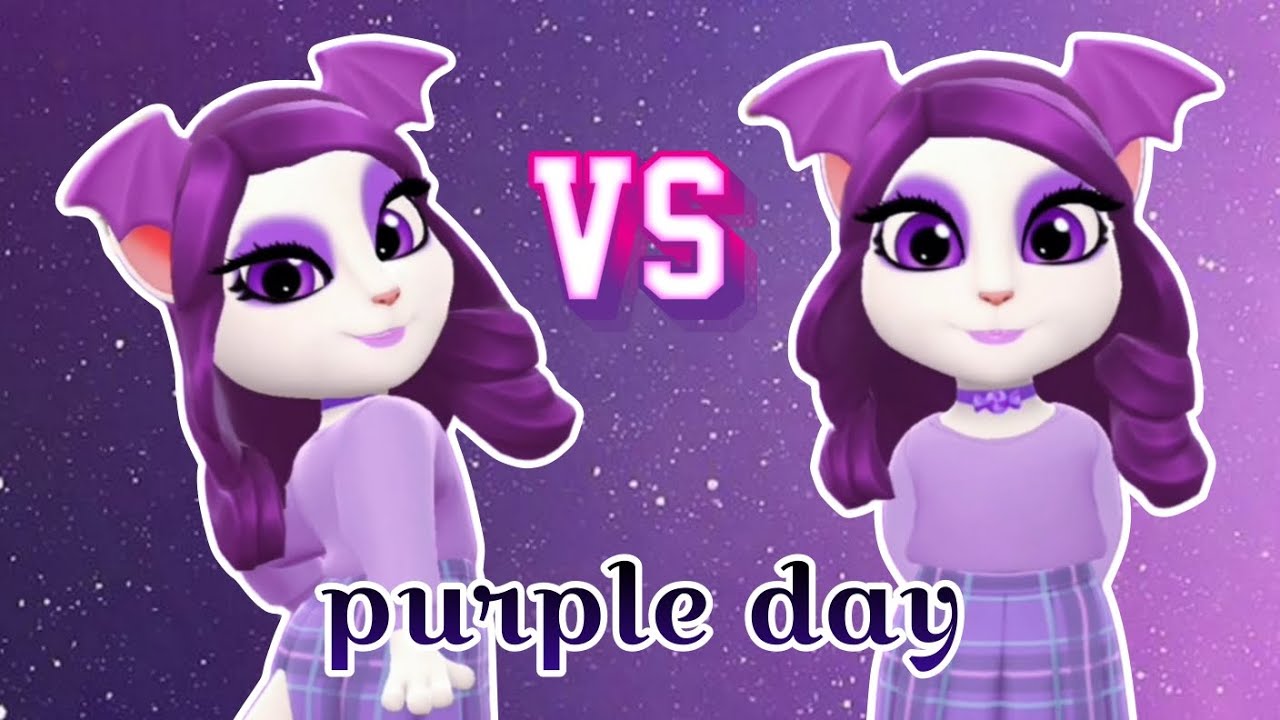 My Talking Angela 2 cool edit 💞💜💙(Angela vs purple Angela)New year ...