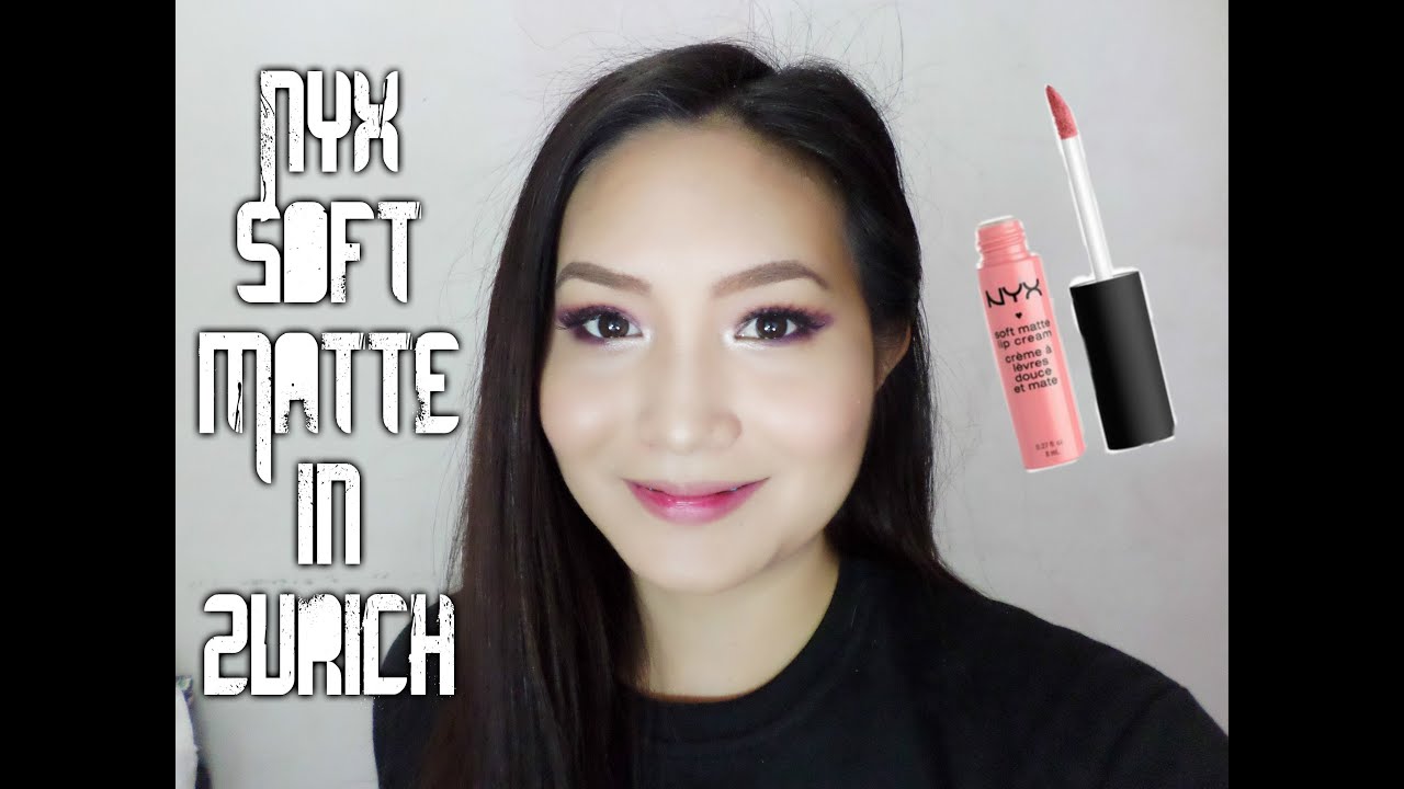 Nyx Soft Matte Lip Cream in Zurich | Short First Impression - YouTube