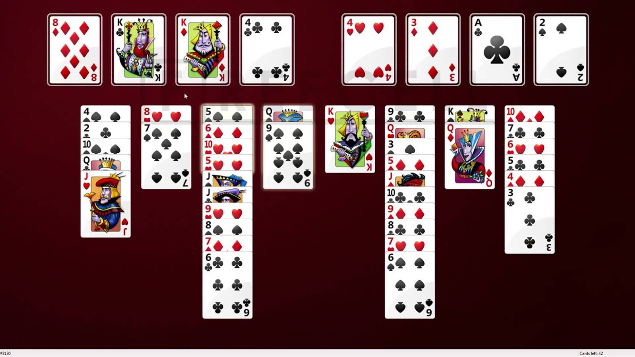Solution to freecell game #3130 in HD - YouTube