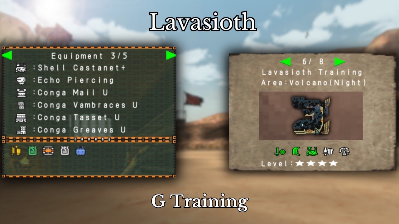 MHFU | Lavasioth [ HH ] | G Training - YouTube