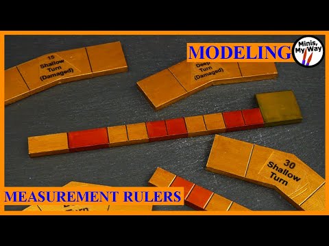 Homemade rulers for miniature wargaming - YouTube