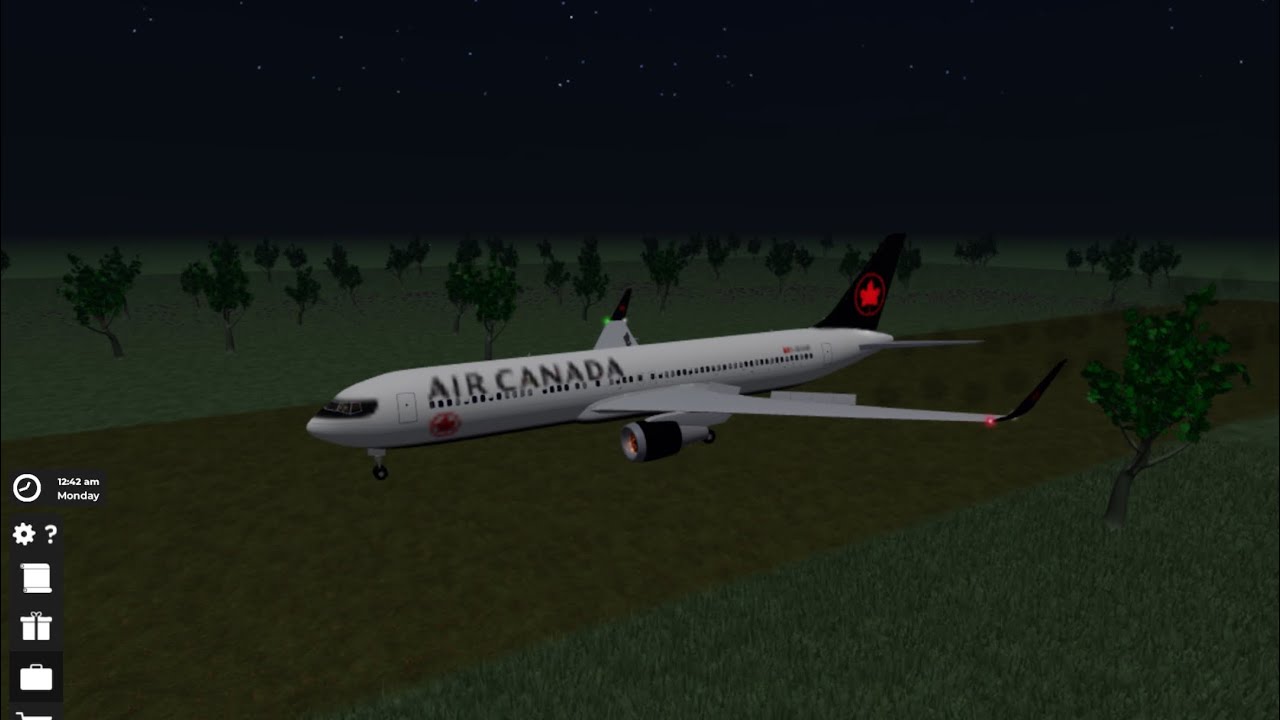 Roblox Cabin Crew Simulator Air Canada b767 crash landing - YouTube