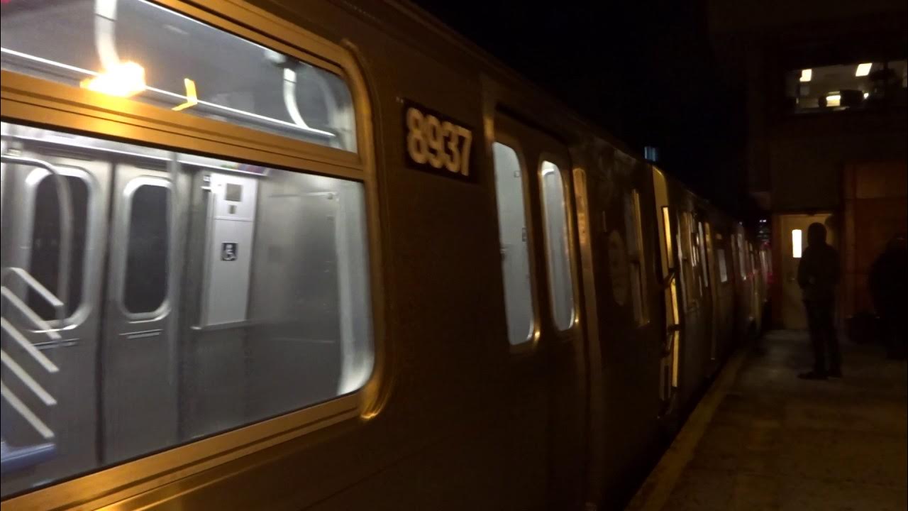NYC Subway Final Look: Astoria-bound R160 (N) Entering Astoria-Ditmars Boulevard (Night) (G2 ...