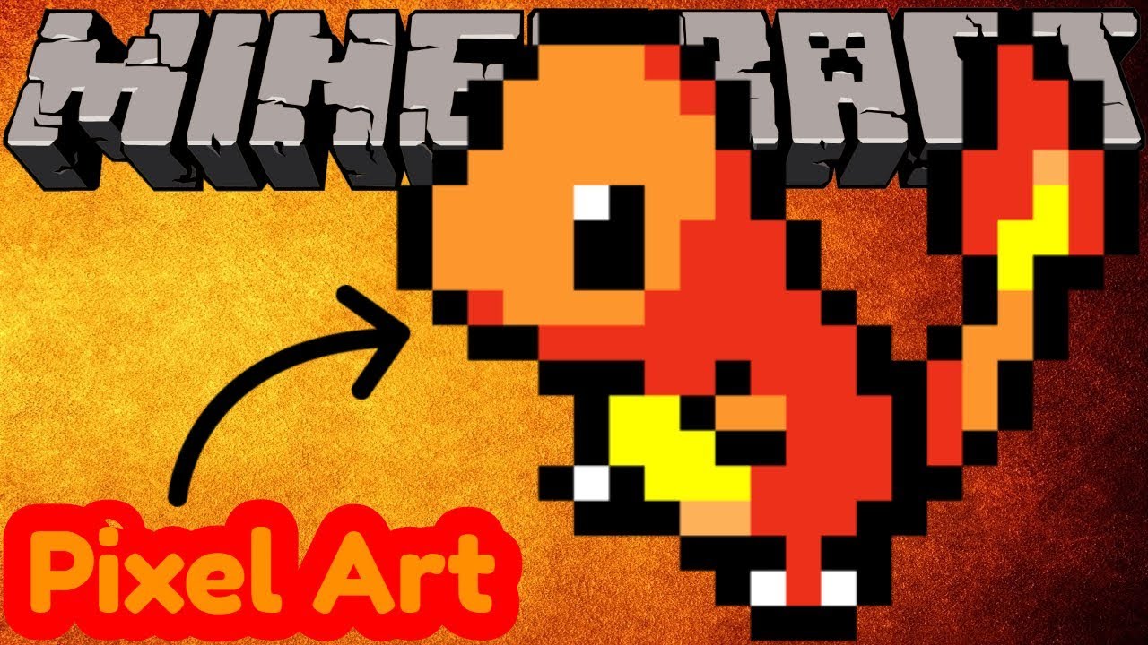 8-BIT Charmander - Minecraft Pixel Art (Episode 12) - YouTube