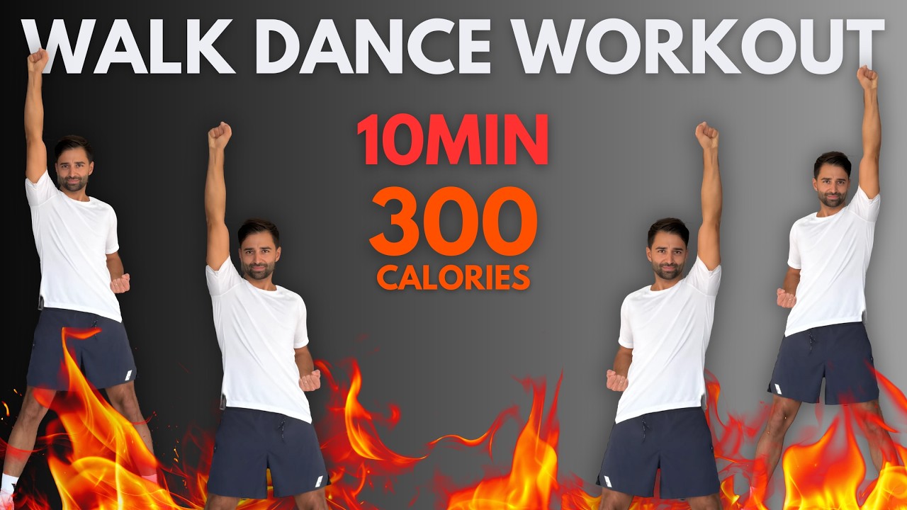 10-Minute WALKING DANCE Workout | Fun, Fast & Full-Body Fat Burn! (NO ...