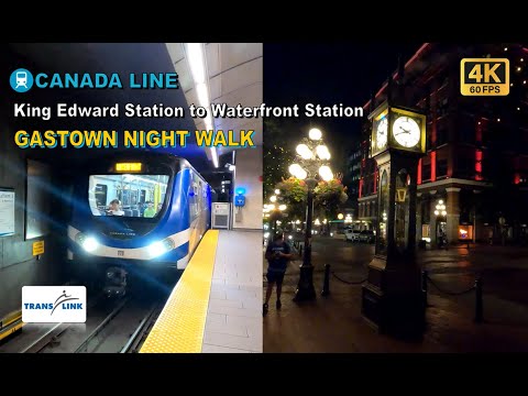Vancouver Skytrain POV Walk: King Edward Station to Waterfront Station ...