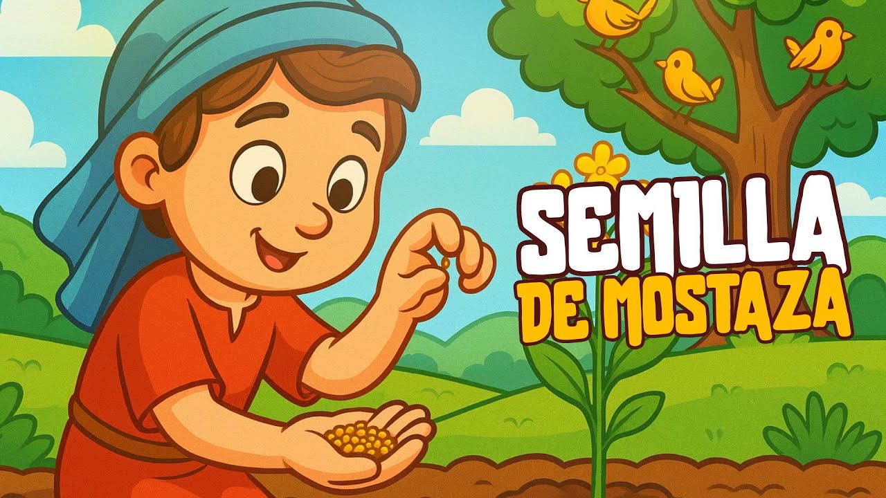 🌱 La PARÁBOLA de la SEMILLA de MOSTAZA | Para NIÑOS | PequeFe - YouTube