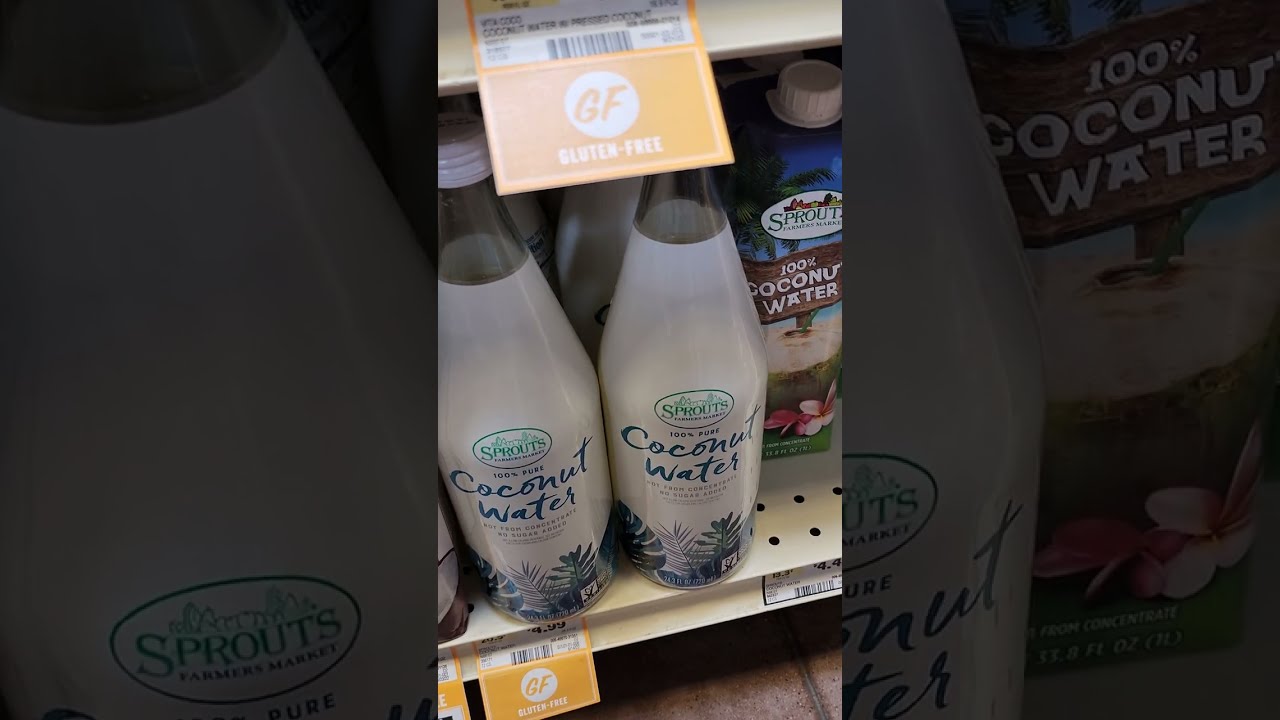 Best Coconut Water | Coconut Water In Glass Bottle Sprouts Farmers ...
