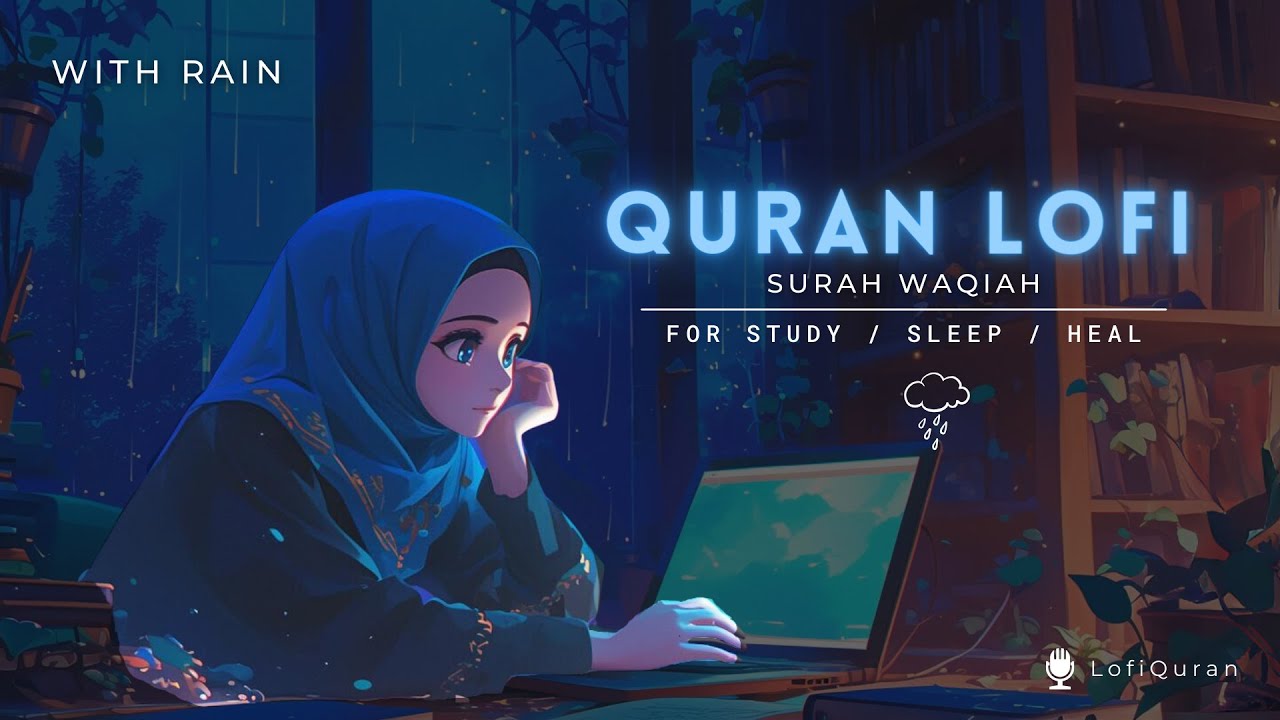 Surah Waqiah Lofi Quran + Rain | Quran For Sleep/Study | #quranlofi #surahwaqiah # ...