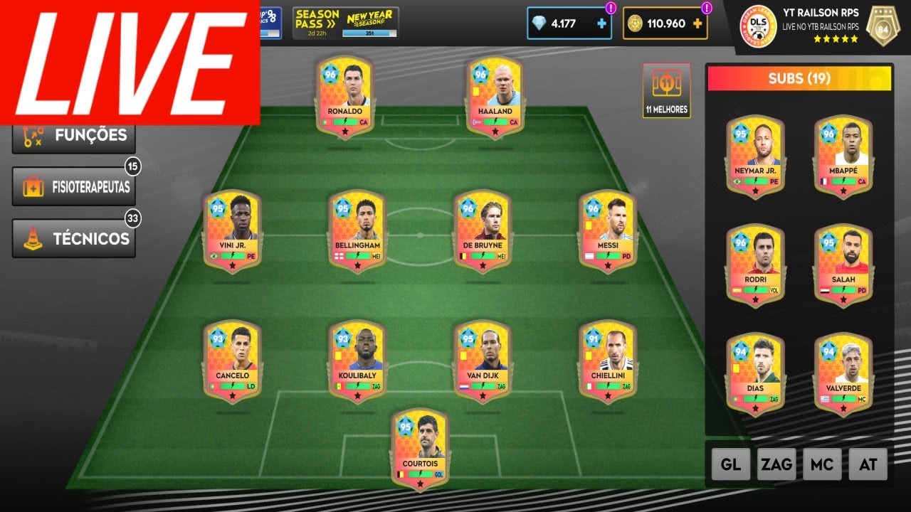 DLS 25 | EM BUSCA DO SEGUNDO LEGEND DREAM LEAGUE SOCCER 2025 🔴 AO VIVO ...