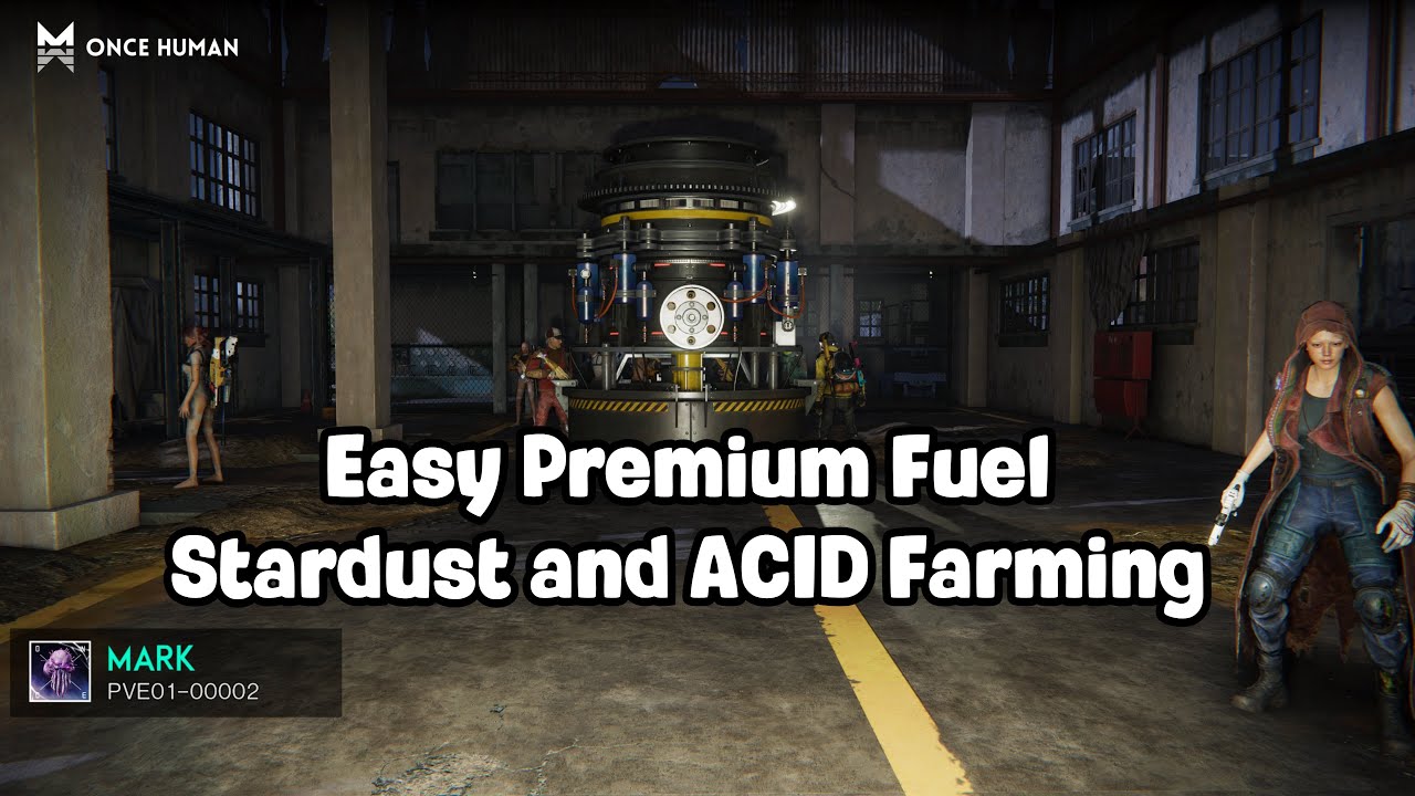 Once Human - Easy Fuel, ACID and Stardust Farm - YouTube