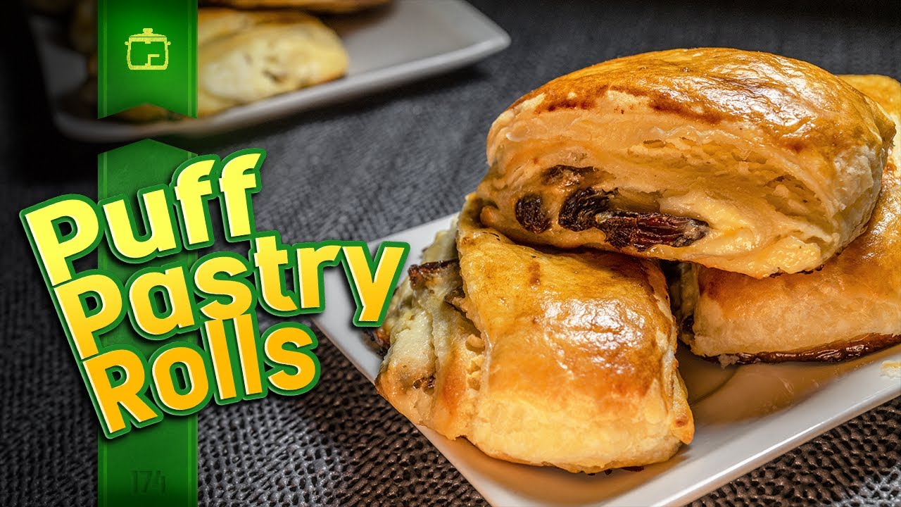 Easy and Quick Puff Pastry Baking. Rolls with cottage cheese. - YouTube