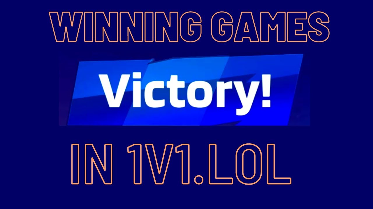 Winning games in 1v1.lol - YouTube