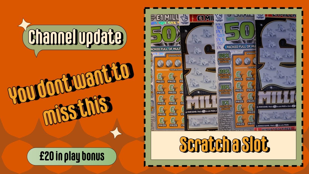 bonus £20 in play of scratch cards and channel update, you don't want ...