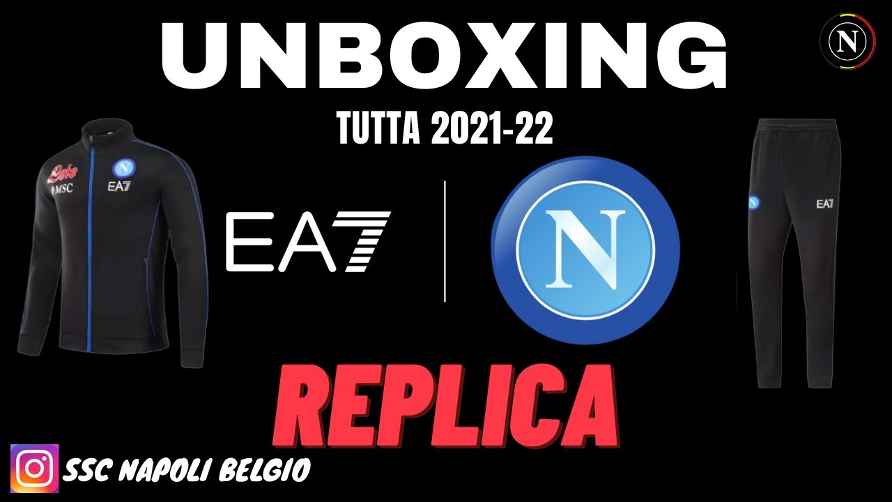 Unboxing SSC Napoli EA7 Tracksuit 2021-22 Kit Replica #unboxing # ...
