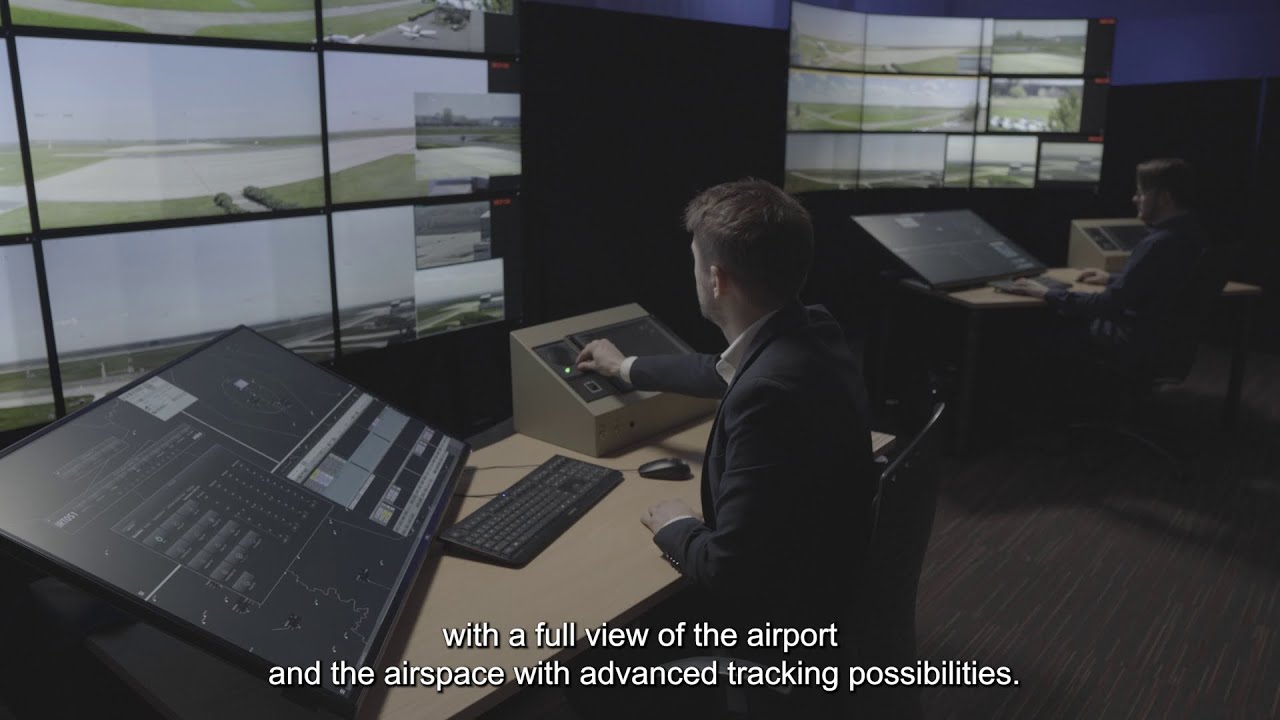 Multi-mast digital remote tower solution for large airports - YouTube